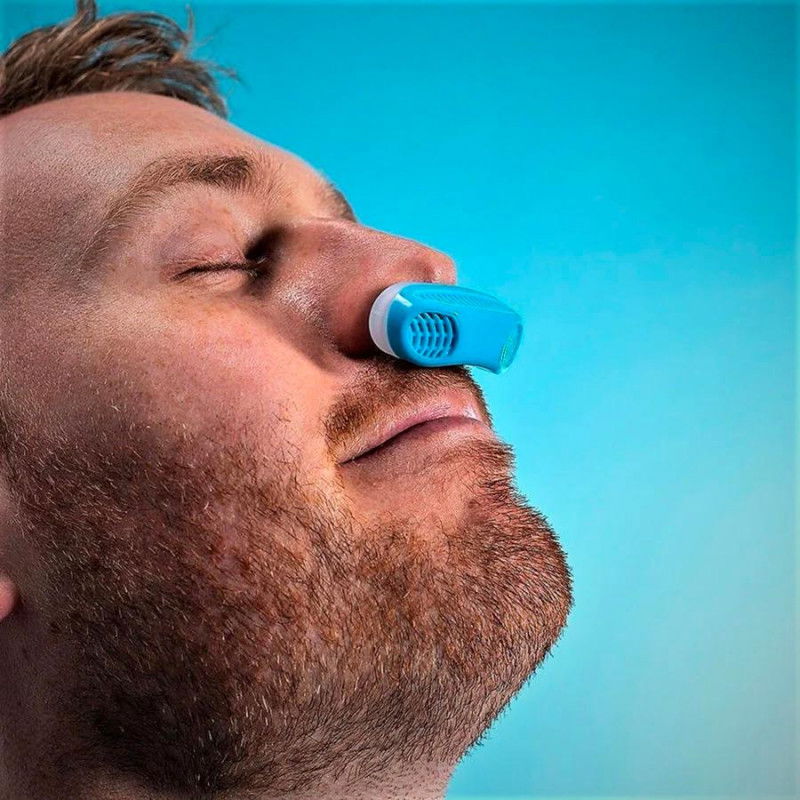 Pinza nasal antirronquidos con purificador de aire