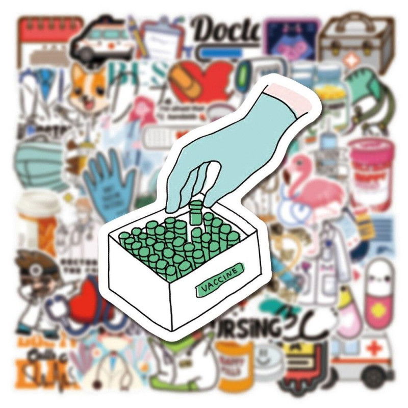 Stickers - Hospital - 50 pcs | Netsilla
