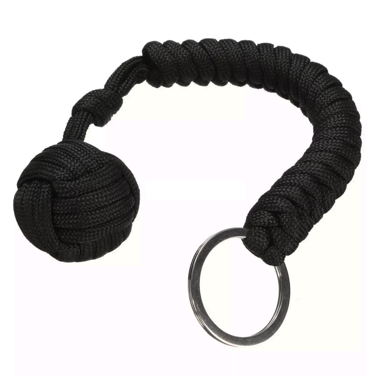 Paracord with Self-Defense Ball - Black | Netsilla