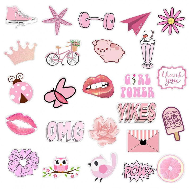 50x Autocollants et décalcomanies - VSCO Rose n° 3