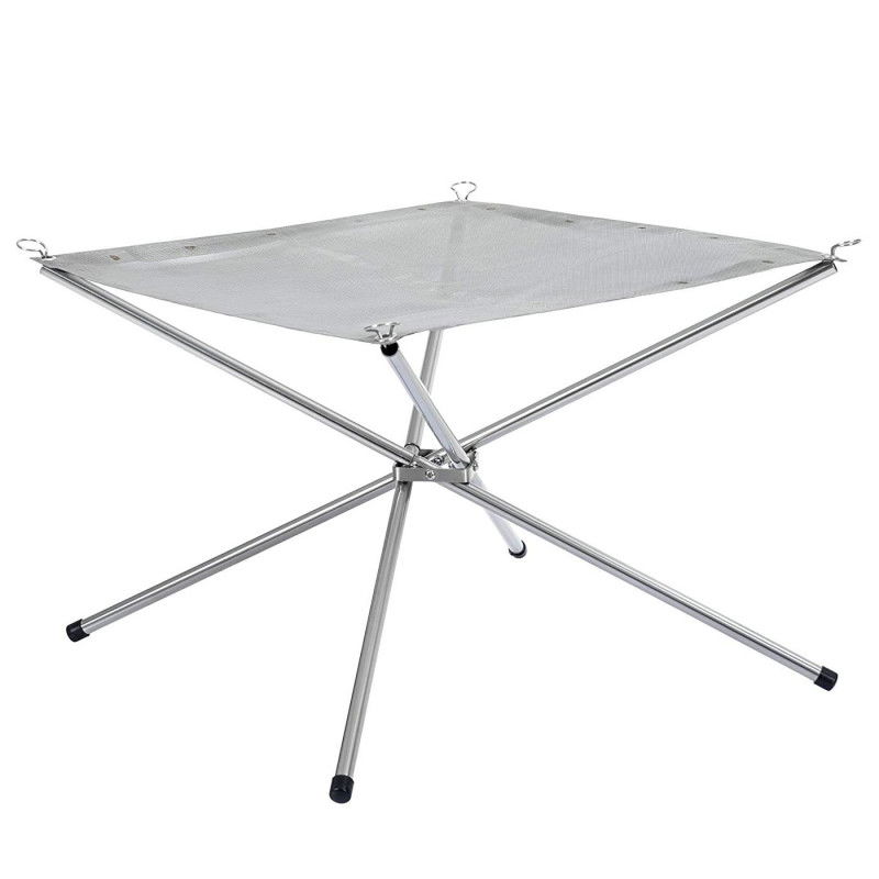 Foldable Fire Stand in Stainless Steel | Netsilla