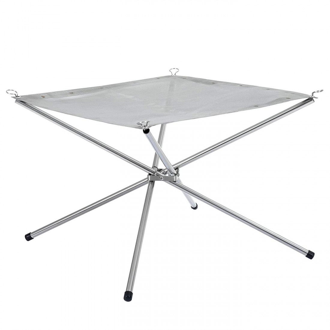 Foldable Fire Stand in Stainless Steel | Netsilla