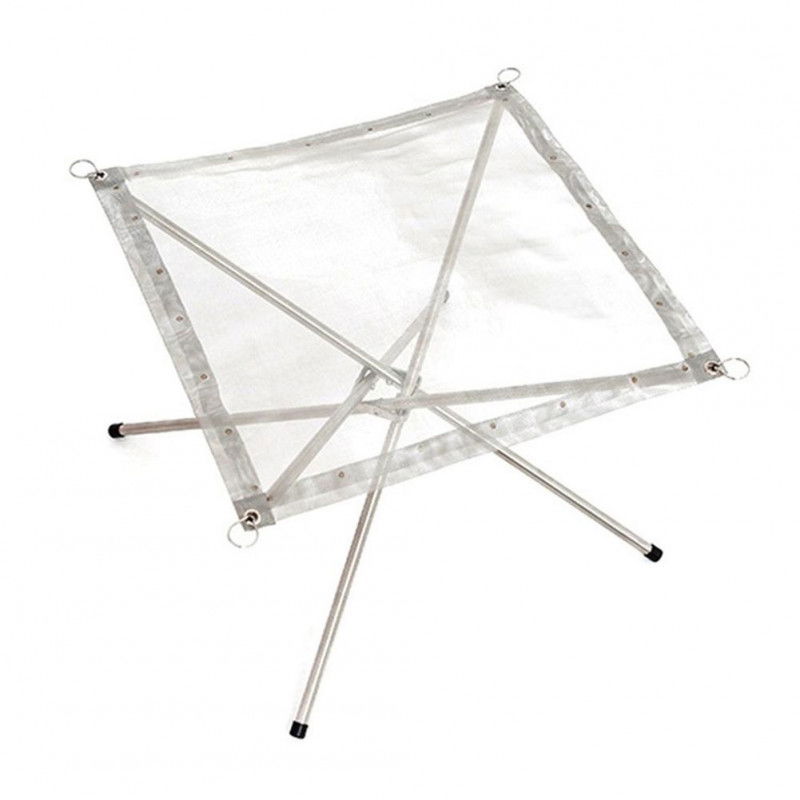 Foldable Fire Stand in Stainless Steel | Netsilla