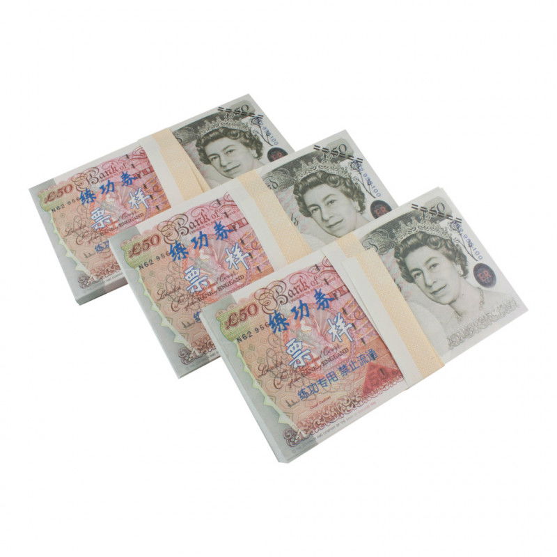 Fake money - 50 Pounds (100 banknotes) | Netsilla