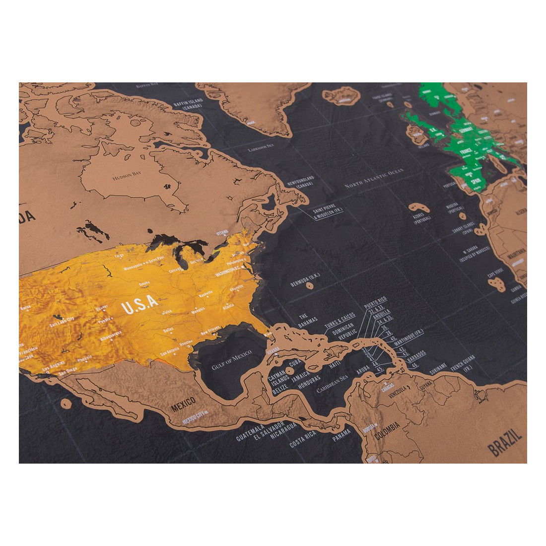 Scratch Map Deluxe Version - Scratchable Map | Netsilla