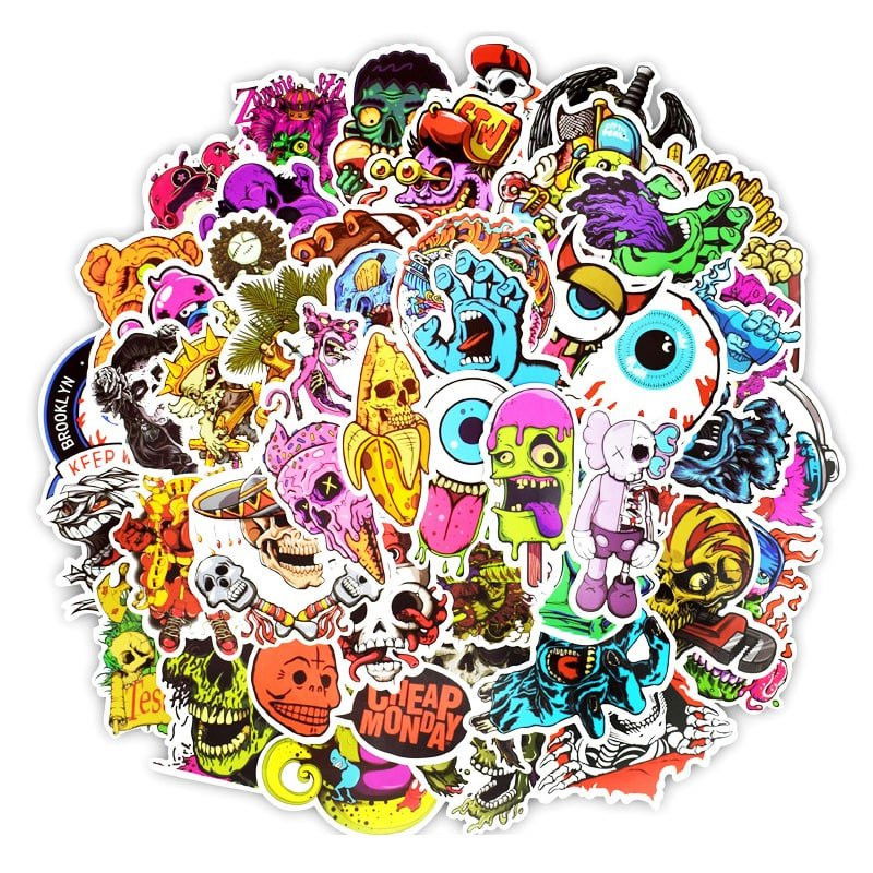 50x Naklejki, Graffiti